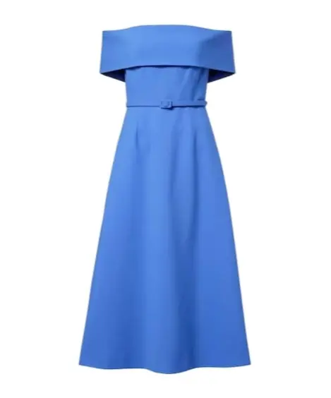 Carolina Herrera Belted Wool-blend Midi Dress