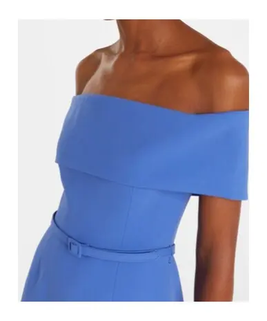 Carolina Herrera Belted Wool-blend Midi Dress