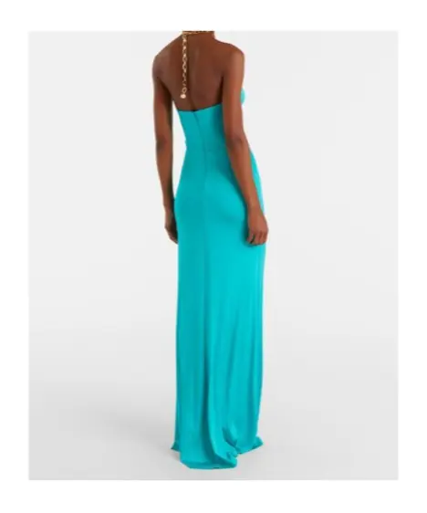 Carolina Herrera Halterneck Ruched Jersey Gown