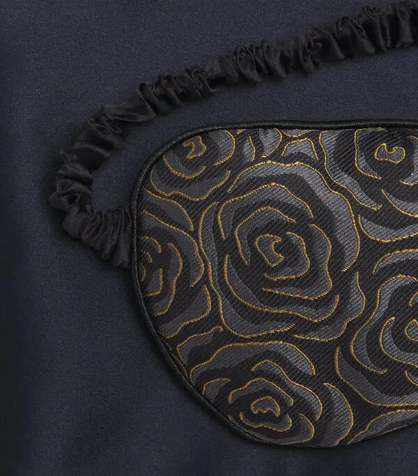 Derek Rose Silk London Toile Eye Mask