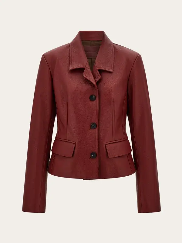 FERRAGAMO Fitted Deerskin Jacket