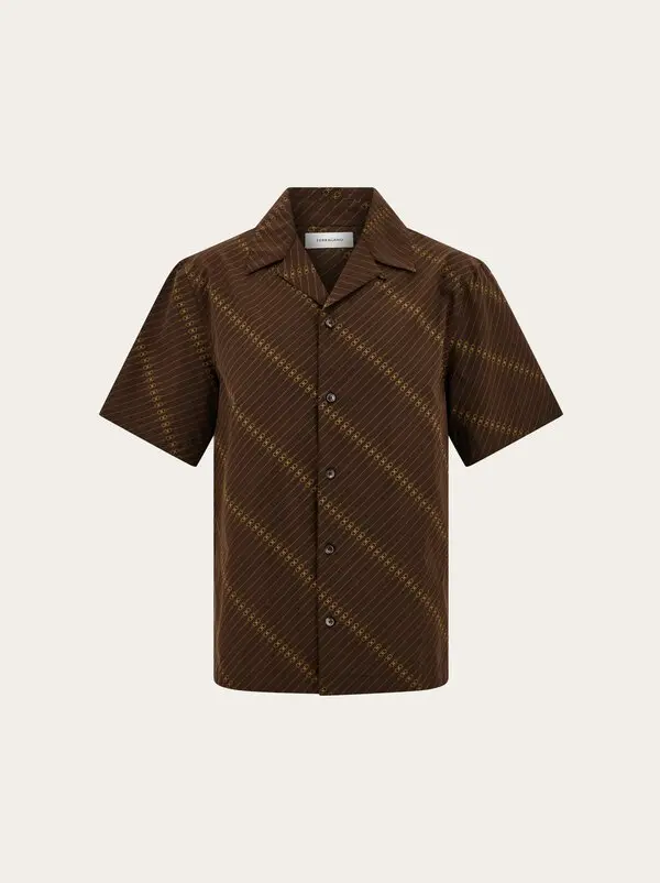 FERRAGAMO Short Sleeve Bowling Shirt