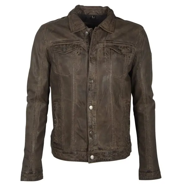 Mauritius Geoff Rf Leather Jacket, Elephant