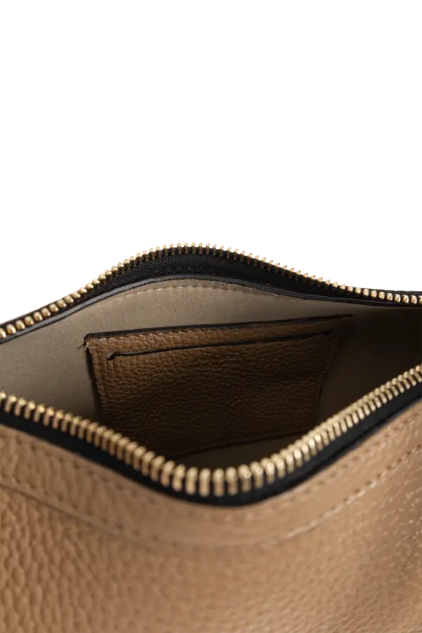 Isabel Marant Étoile Oskan Mono" Textured Leather Hobo Bag With Gold Tone Studs