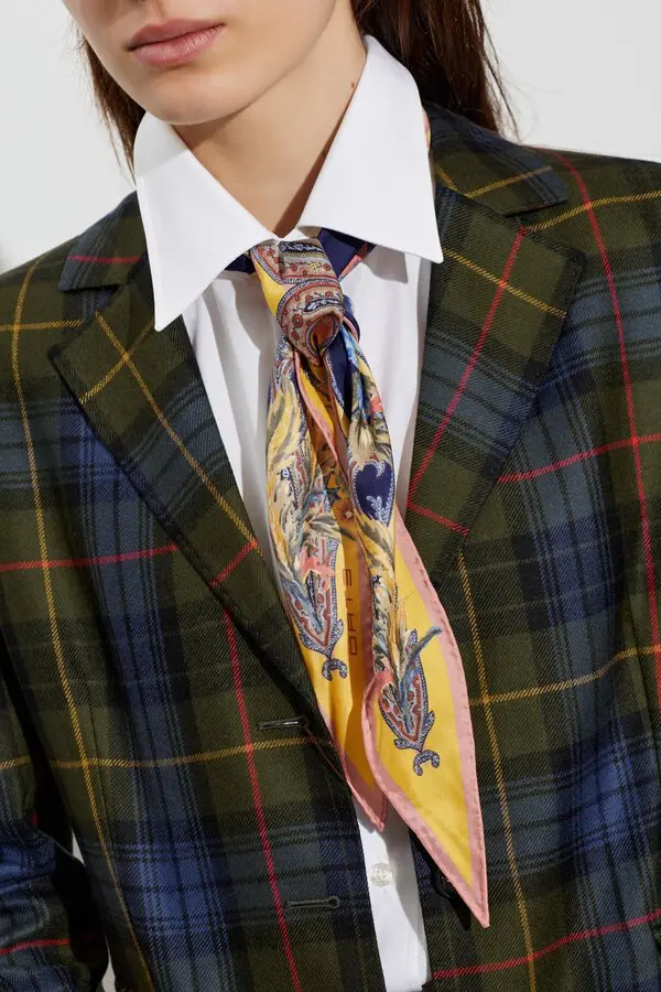 Etro Silk Scarf With Asymmetric Cut