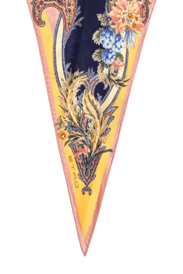 Etro Silk Scarf With Asymmetric Cut