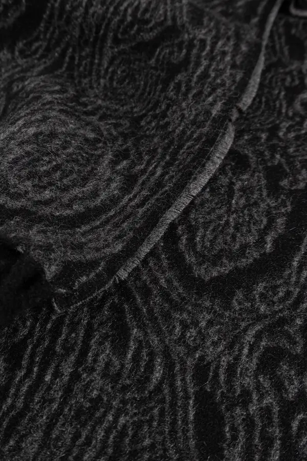 Etro Wool Scarf With Fringes