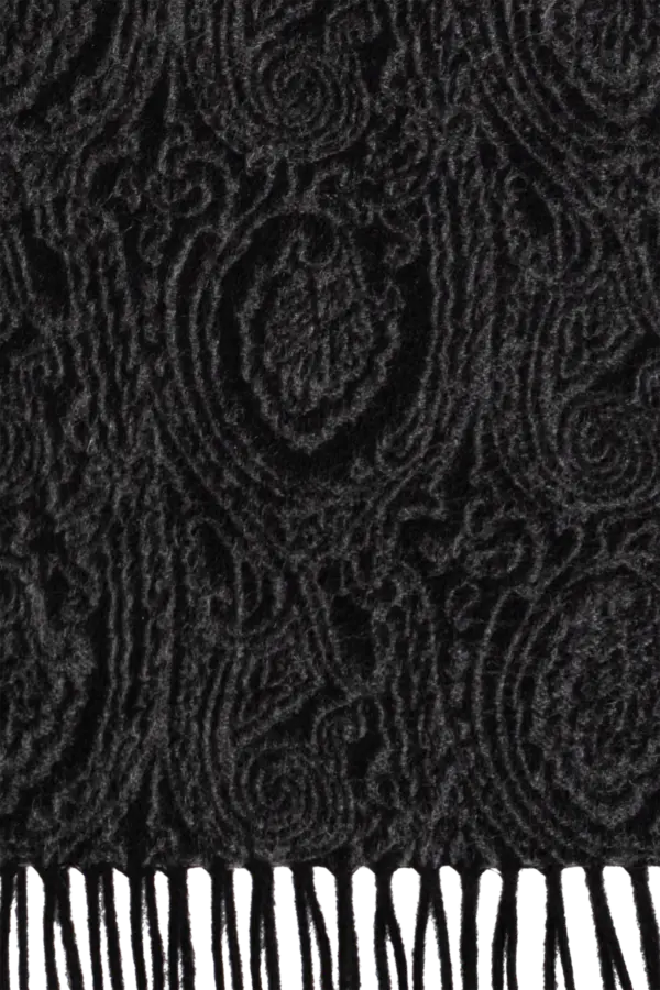 Etro Wool Scarf With Fringes