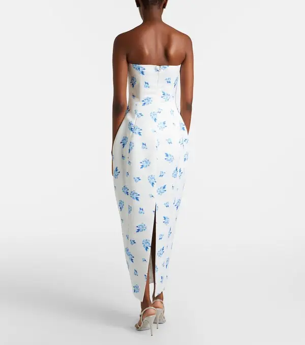 LEO LIN Jessica Floral Bustier Gown
