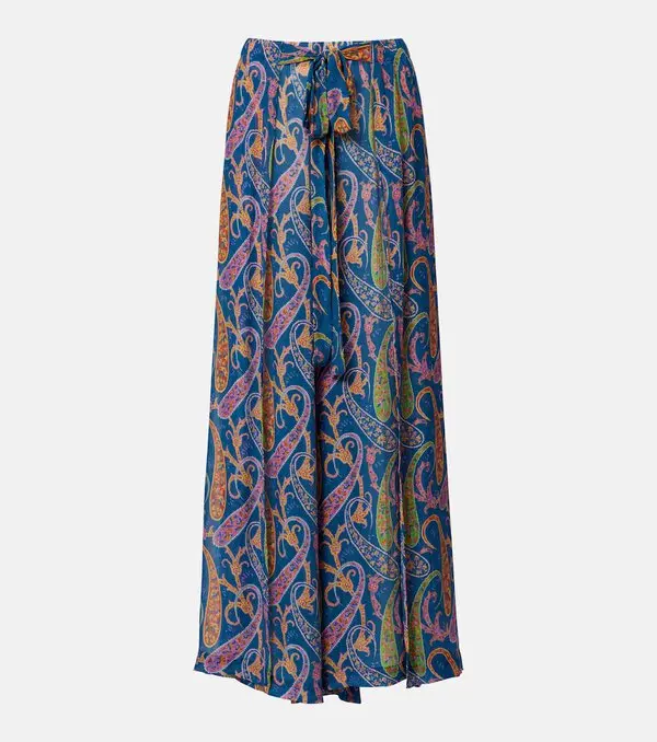 Etro Paisley Wide-leg Pants - Multicoloured