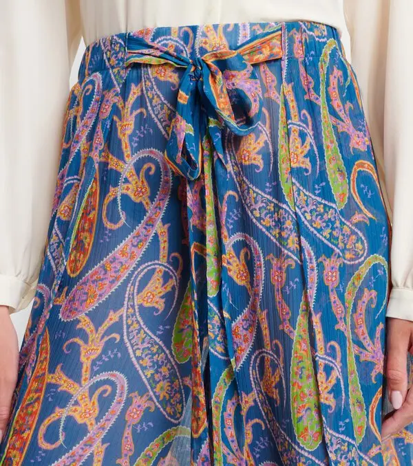 Etro Paisley Wide-leg Pants