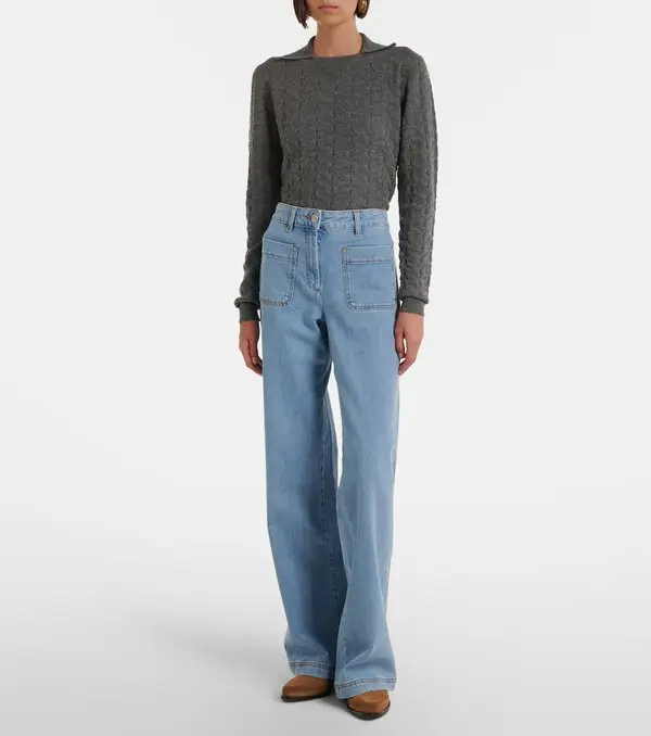 Etro Pegaso Wide-leg Jeans