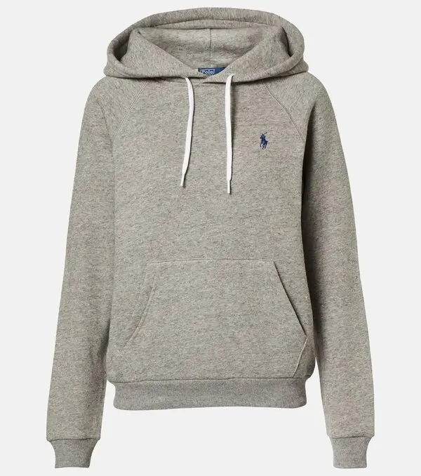 Polo Ralph Lauren Cotton-blend Jersey Hoodie - Grey