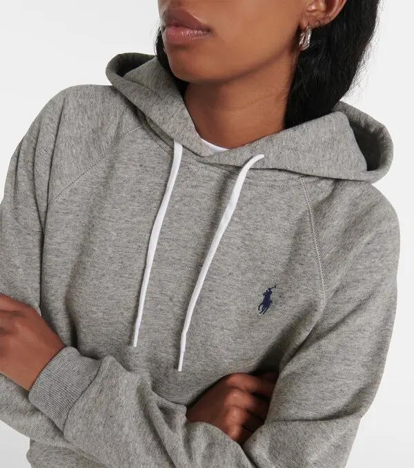 Polo Ralph Lauren Cotton-blend Jersey Hoodie - Grey