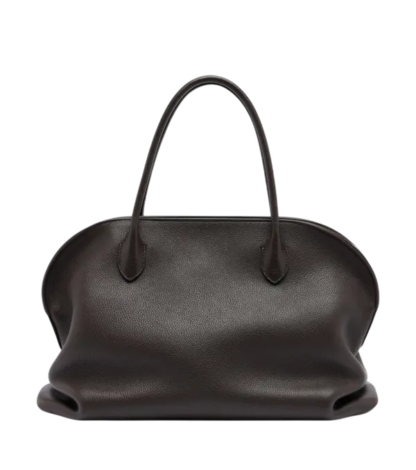 THE ROW Agnes Leather Tote - Brown