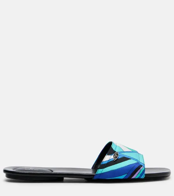 Emilio Pucci Iride Twill Slides
