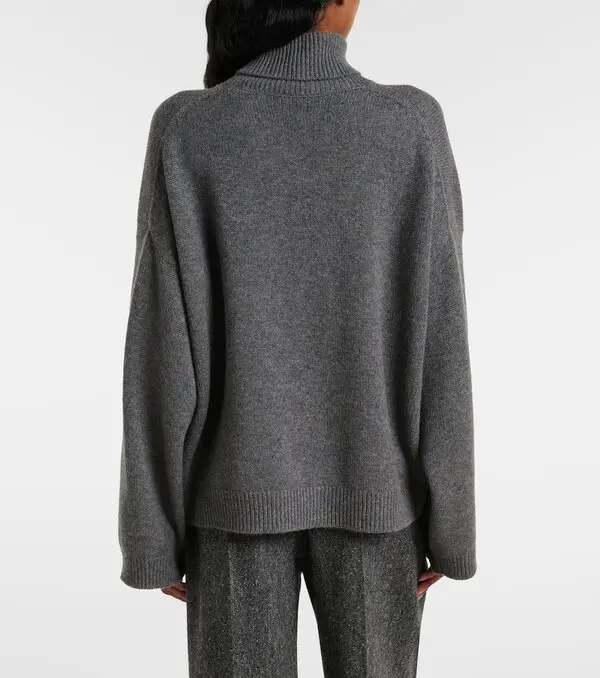 Brunello Cucinelli Monili Cashmere Turtleneck Sweater