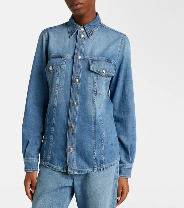 TOD'S Denim Button-down Shirt