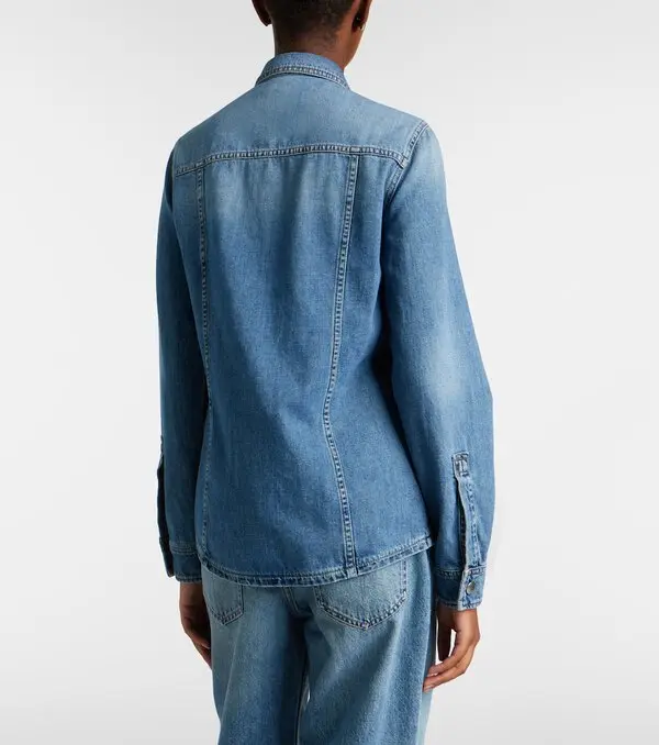 TOD'S Denim Button-down Shirt