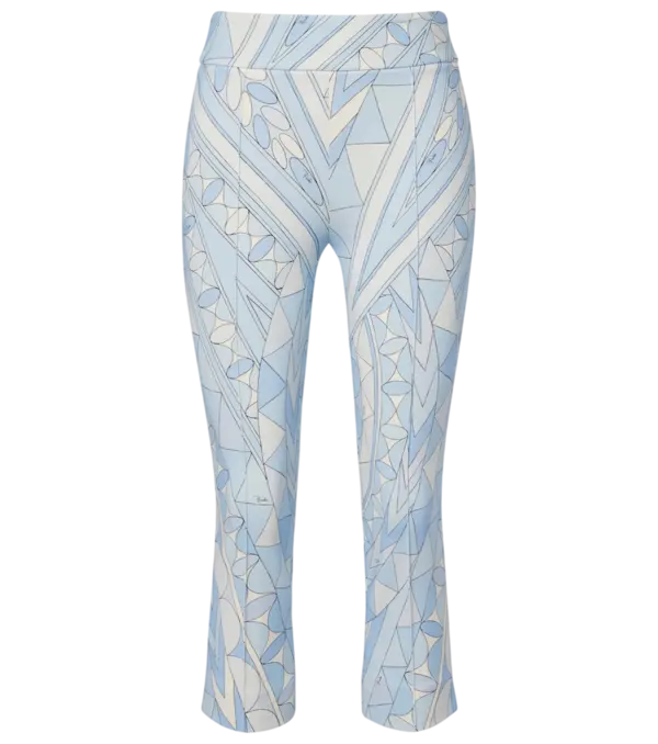 Emilio Pucci Jersey Capri Pants - Blue
