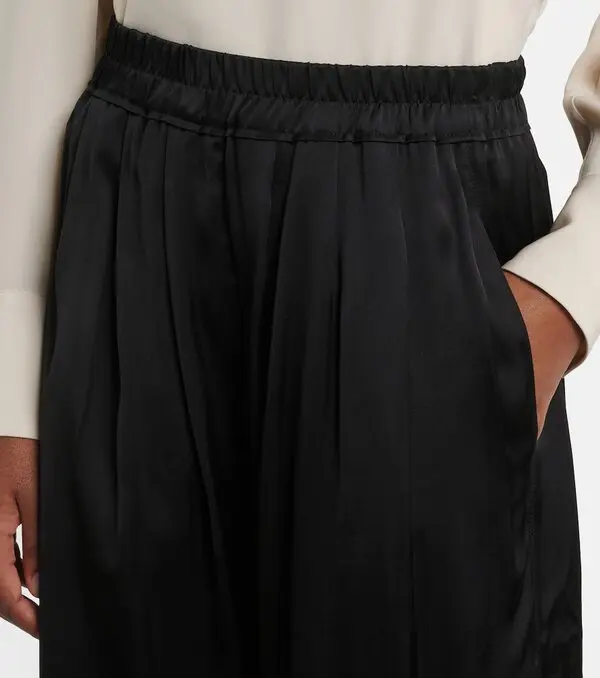 Isabel Marant Étoile Nolia Satin Wide-leg Pants