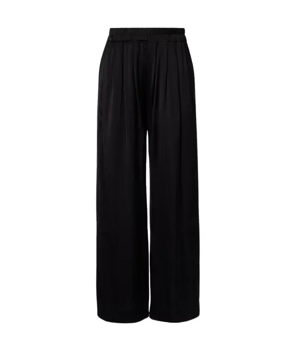 Isabel Marant Étoile Nolia Satin Wide-leg Pants - Black