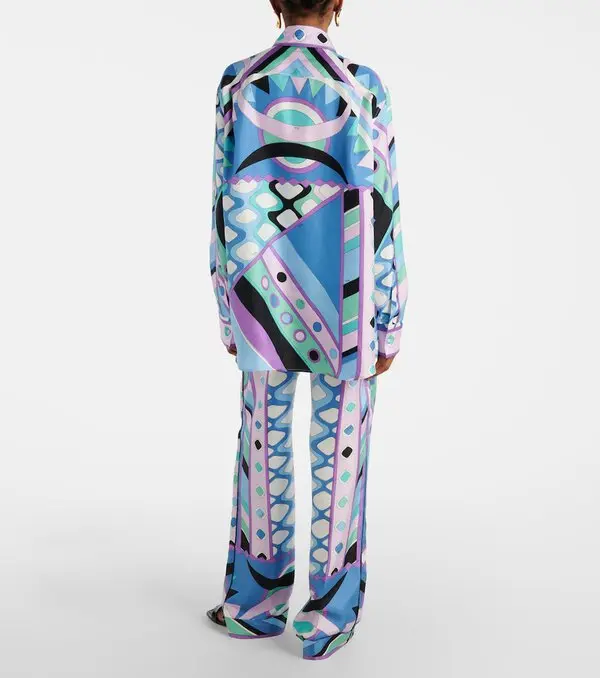 Emilio Pucci Vivara Silk Twill Shirt - Multicoloured