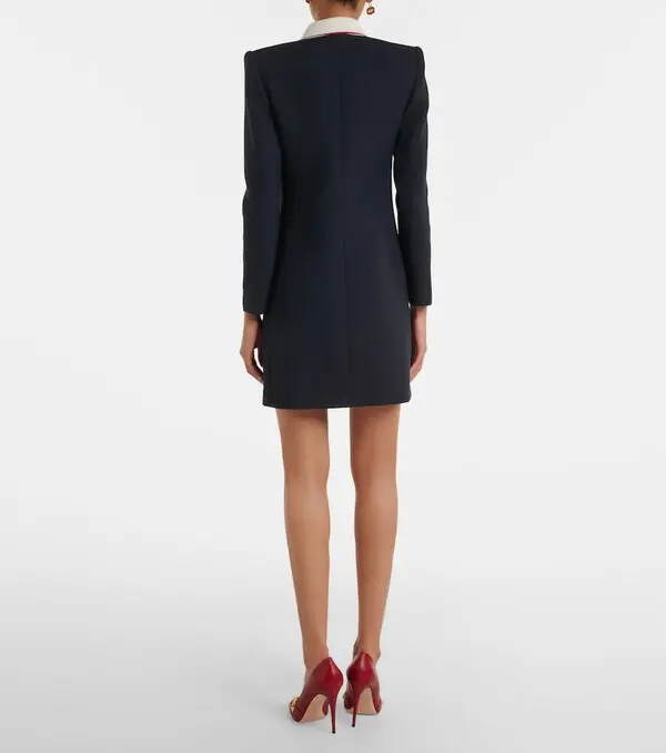 Valentino Garavani Crepe Couture Tie-neck Minidress