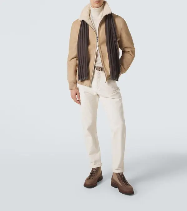 Brunello Cucinelli Cashmere Scarf - Brown