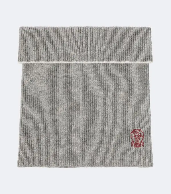 Brunello Cucinelli Cashmere Scarf - Grey