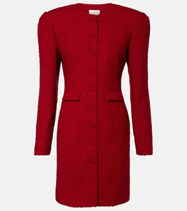 Magda Butrym Bouclé Minidress - Red
