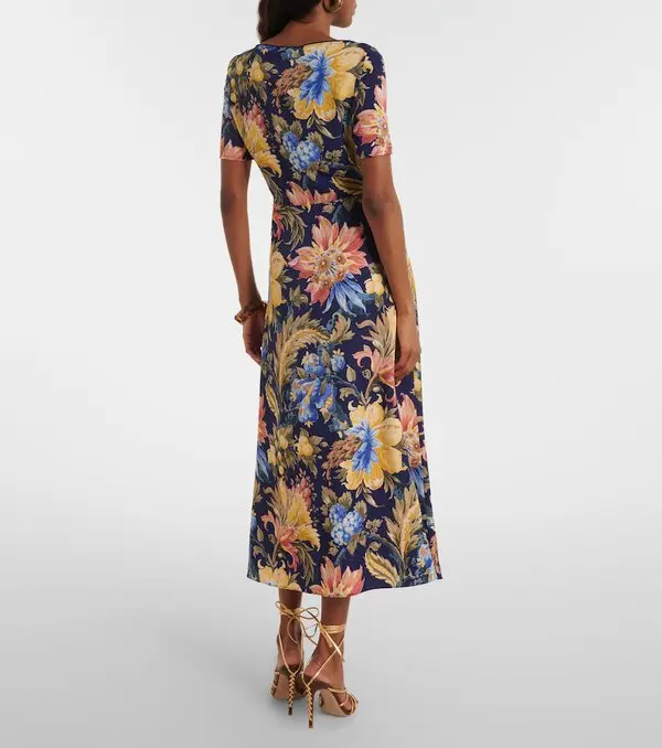 Etro Floral Midi Dress