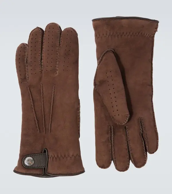 Brunello Cucinelli Leather Gloves - Brown