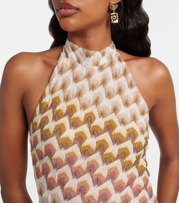 Missoni Halterneck Lamé Gown - Gold