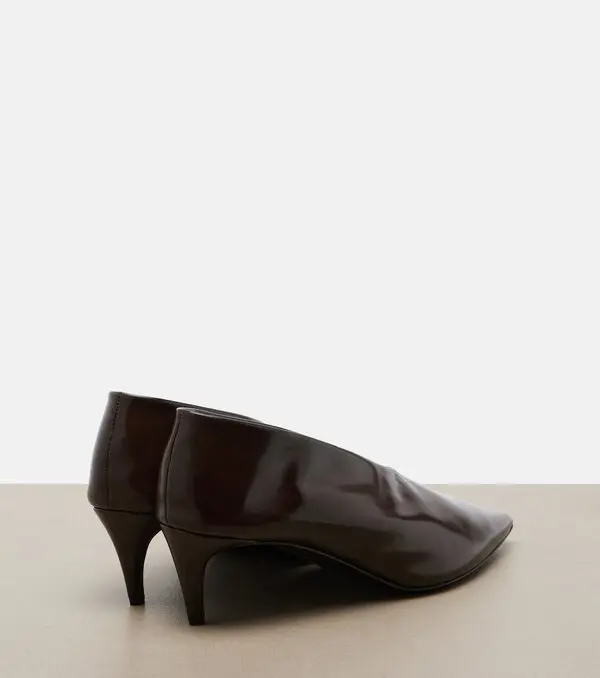 Khaite Miriam Leather Pumps - Brown
