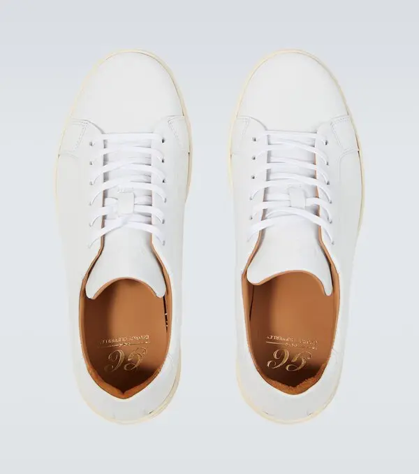 George Cleverley Jack Ii Nubuck Leather Sneakers - White