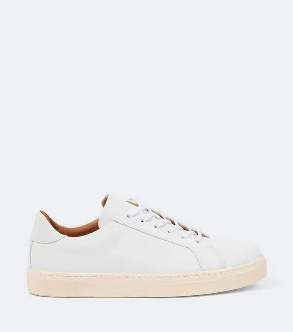 George Cleverley Jack Ii Nubuck Leather Sneakers - White
