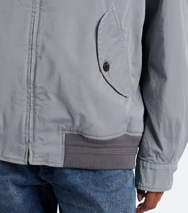 Miu Miu Cotton Twill Blouson Jacket - Grey