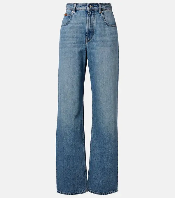 TOD'S High-rise Wide-leg Jeans - Blue
