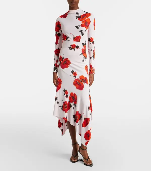 Alaïa Floral Jersey Bodysuit