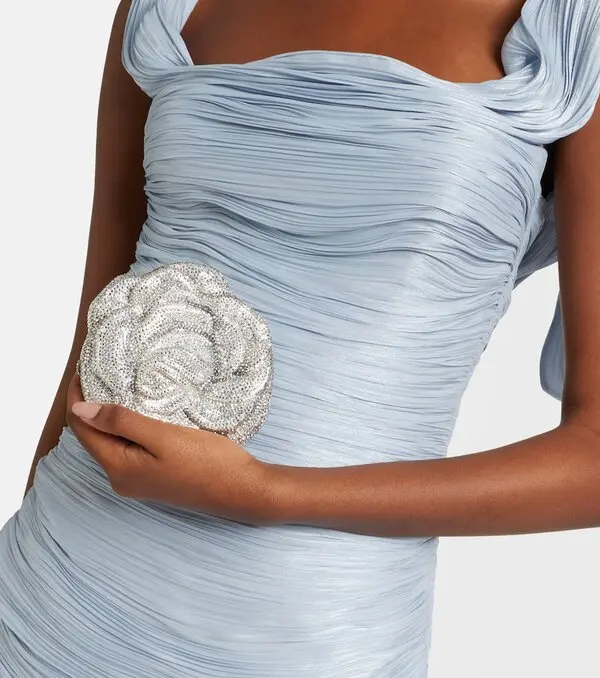 Judith Leiber Rose Desirée Small Embellished Clutch