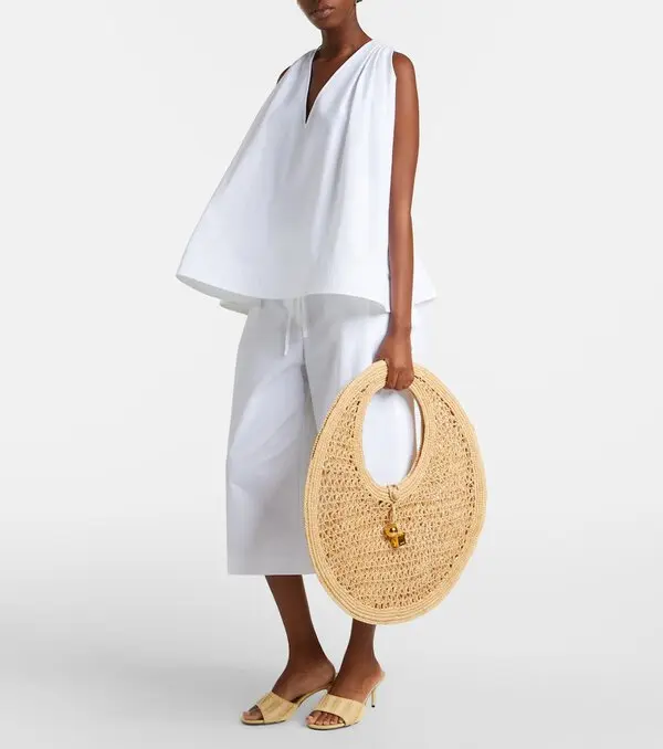 Jacquemus Spiaggia Raffia Top-handle Bag