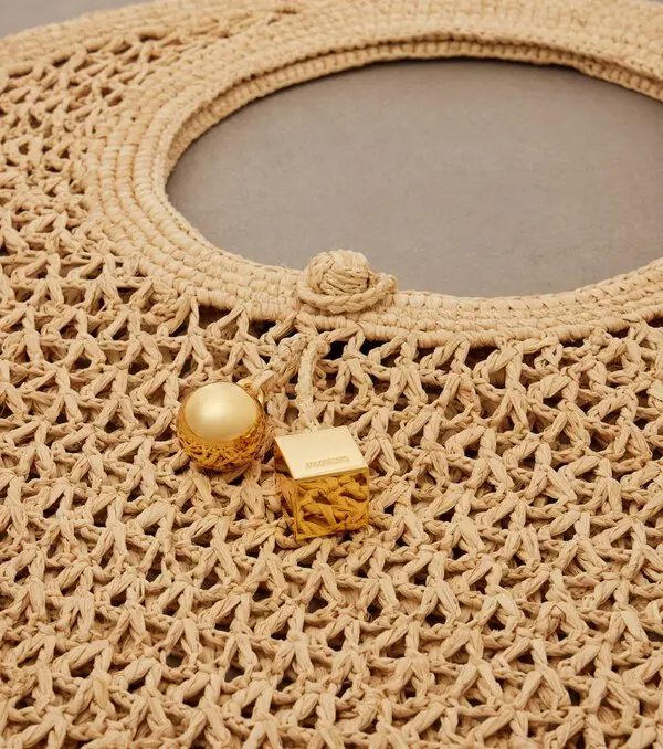 Jacquemus Spiaggia Raffia Top-handle Bag