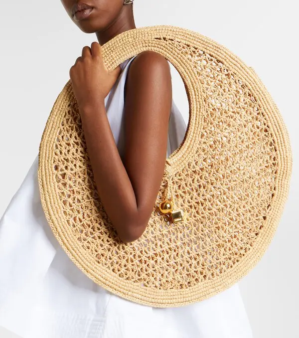 Jacquemus Spiaggia Raffia Top-handle Bag
