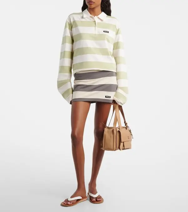 Miu Miu Utilitarian Leather Shoulder Bag