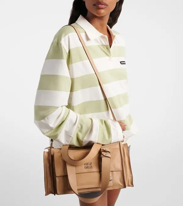 Miu Miu Utilitarian Leather Shoulder Bag