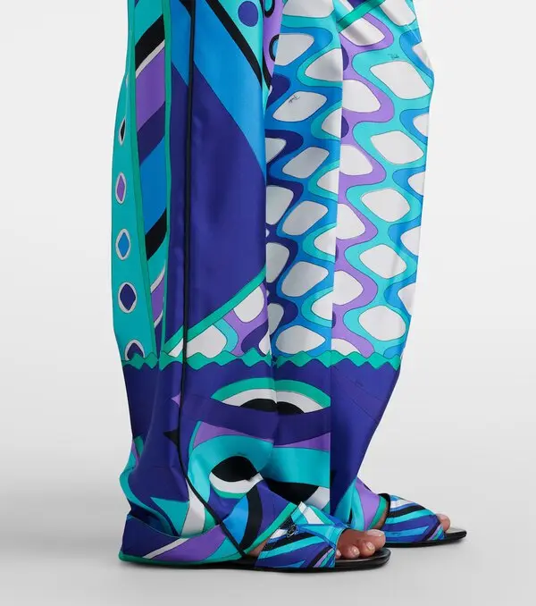 Emilio Pucci Silk Wide-leg Pants