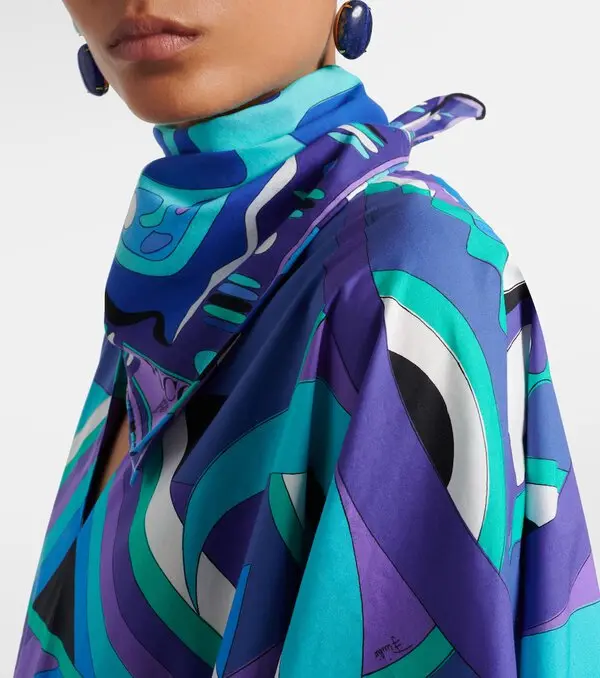 Emilio Pucci Angoli Cotton Scarf