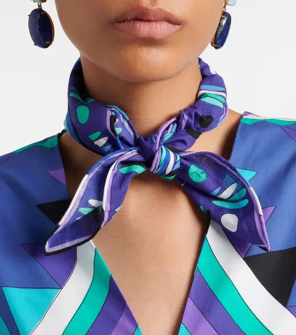 Emilio Pucci Angoli Cotton Scarf