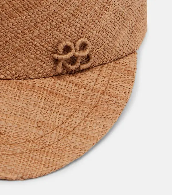 Ruslan Baginskiy Logo Straw Visor - Brown